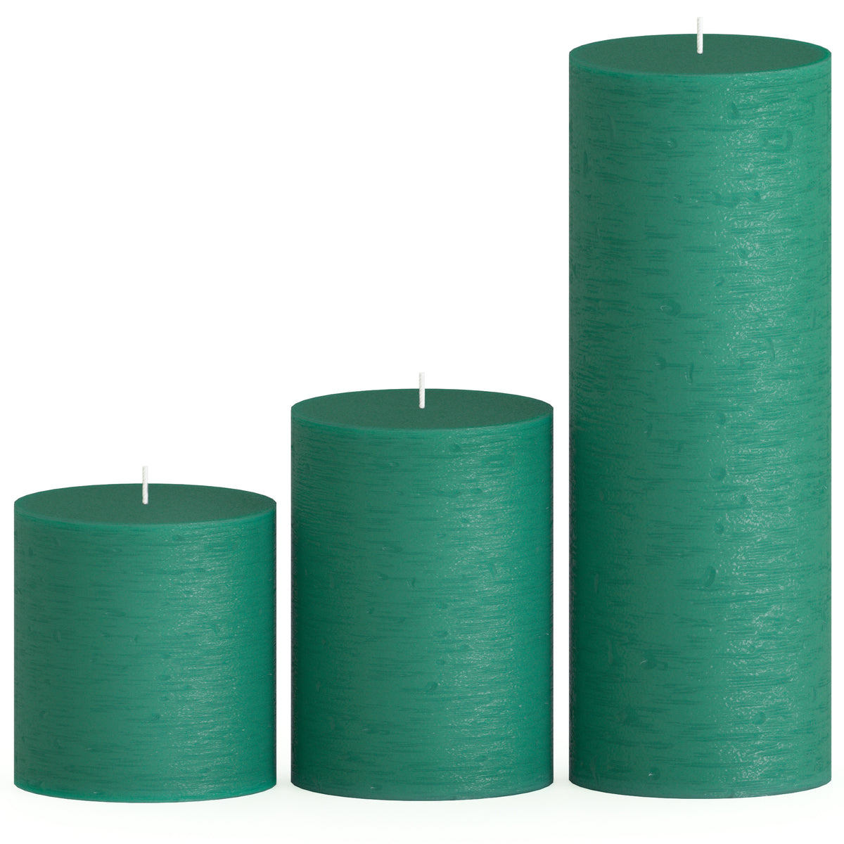 CANDWAX Green Pillar Mix 3 Inch 4 Inch 8 Inch Candwax